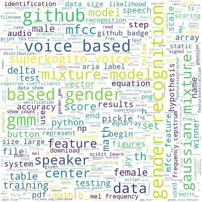 Voice Based Gender Recognition Using Gaussian Mixture Models — 🧠 Superkogito Documentation 5973