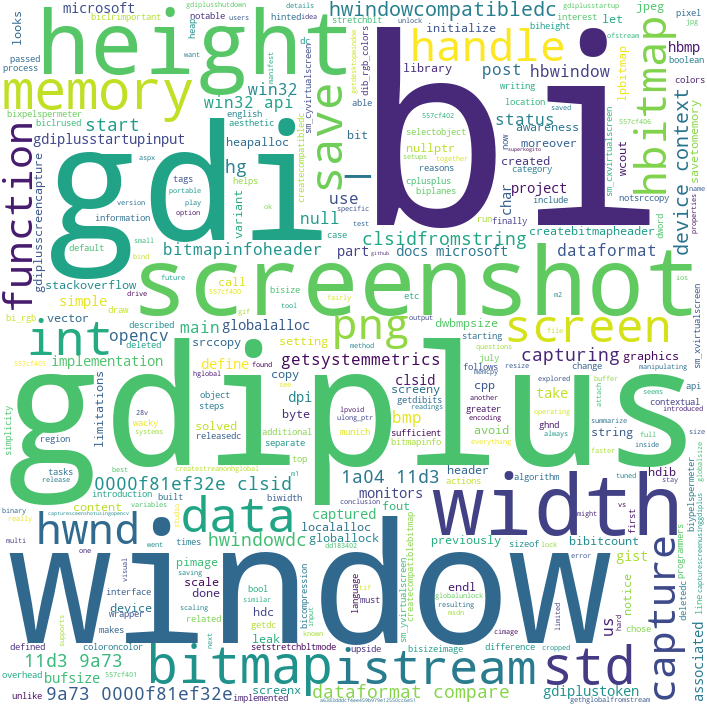 Capturing The Screen On Windows In C Using Gdi — 🧠 Superkogito Documentation